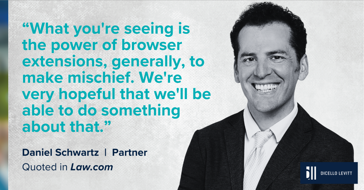 DiCello Levitt Partner Daniel Schwartz Quoted in Law.com About Cases ...