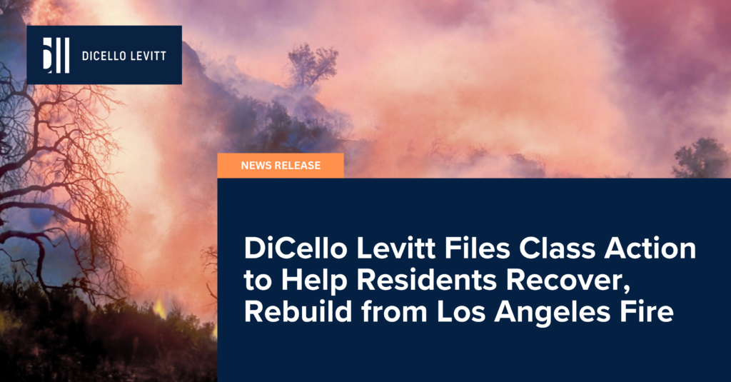 DiCello Levitt Files Class Action to Help Residents Recover, Rebuild ...